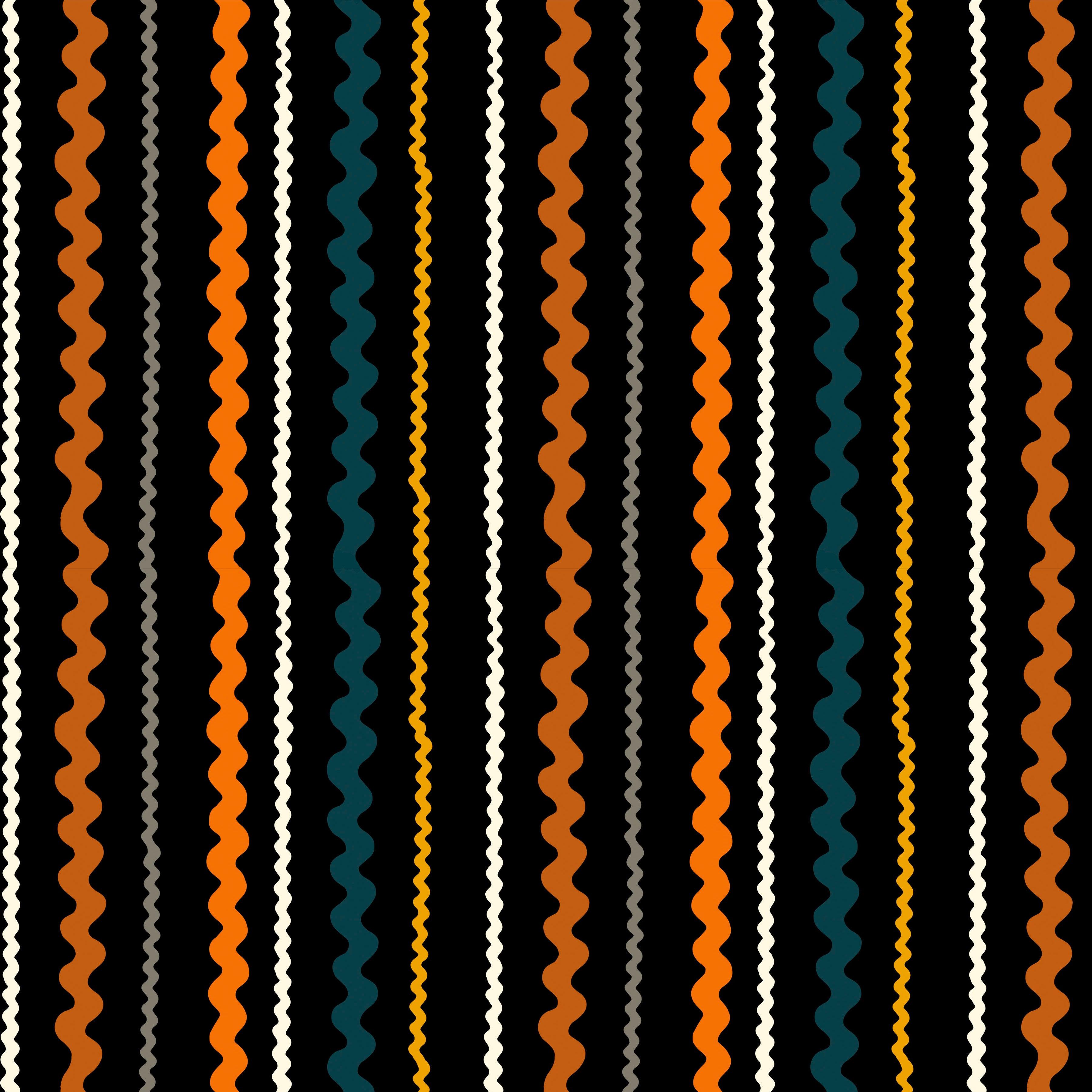 Rachel Hauer Storybook Halloween Free Spirit Fabrics Ric Rac Stripe PW ...